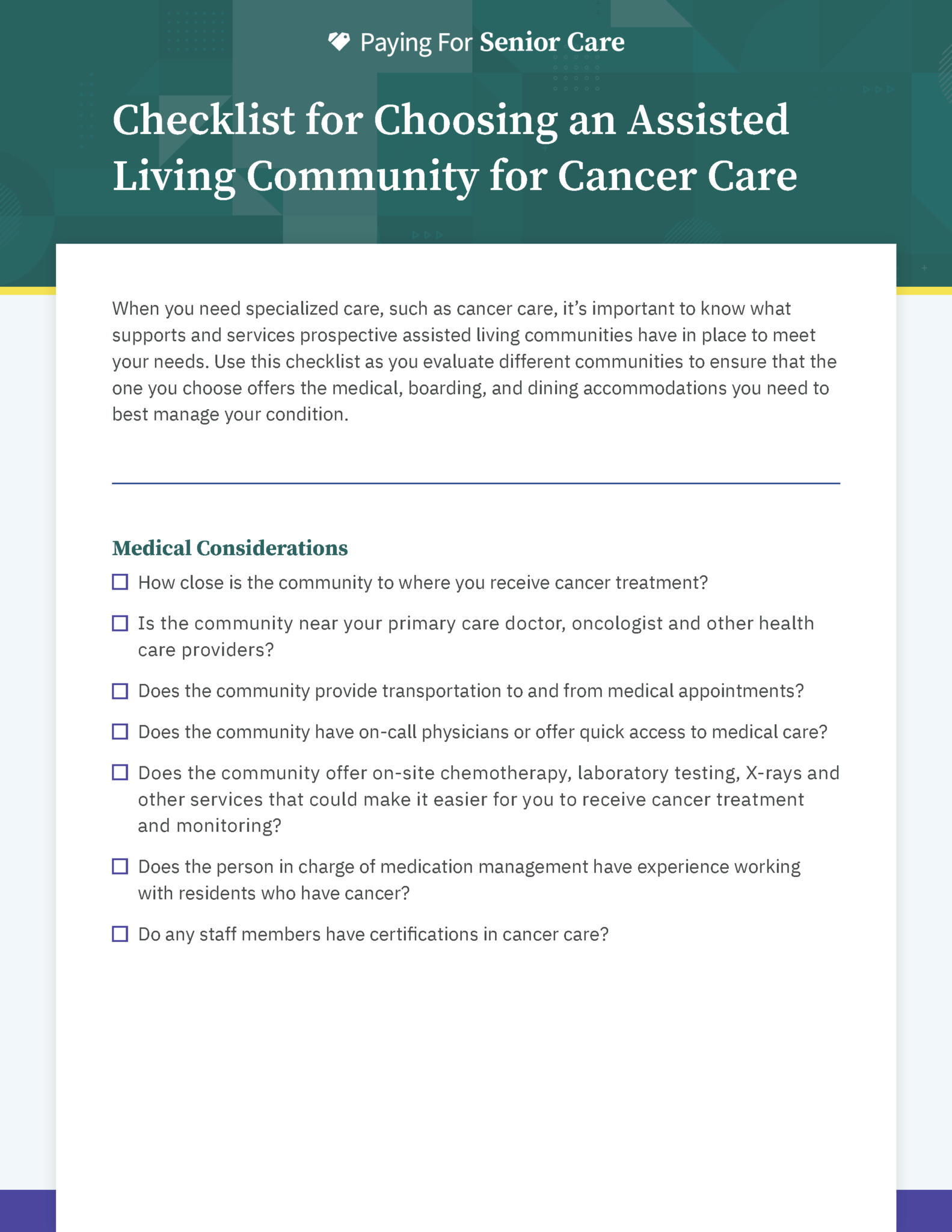 Cancer Care Decisions for Older Adults